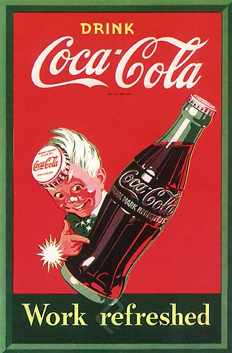 Drink Coca Cola- Work Refreshed - Athena Posters