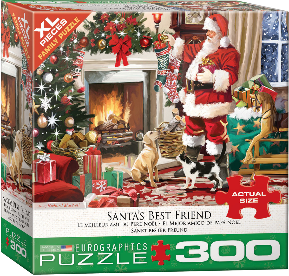 Santa’s Best Friend - 300 Piece Puzzle - Athena Posters