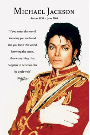 Michael Jackson Red Shirt Athena Posters Michael Jackson Red Shirt Athena Posters